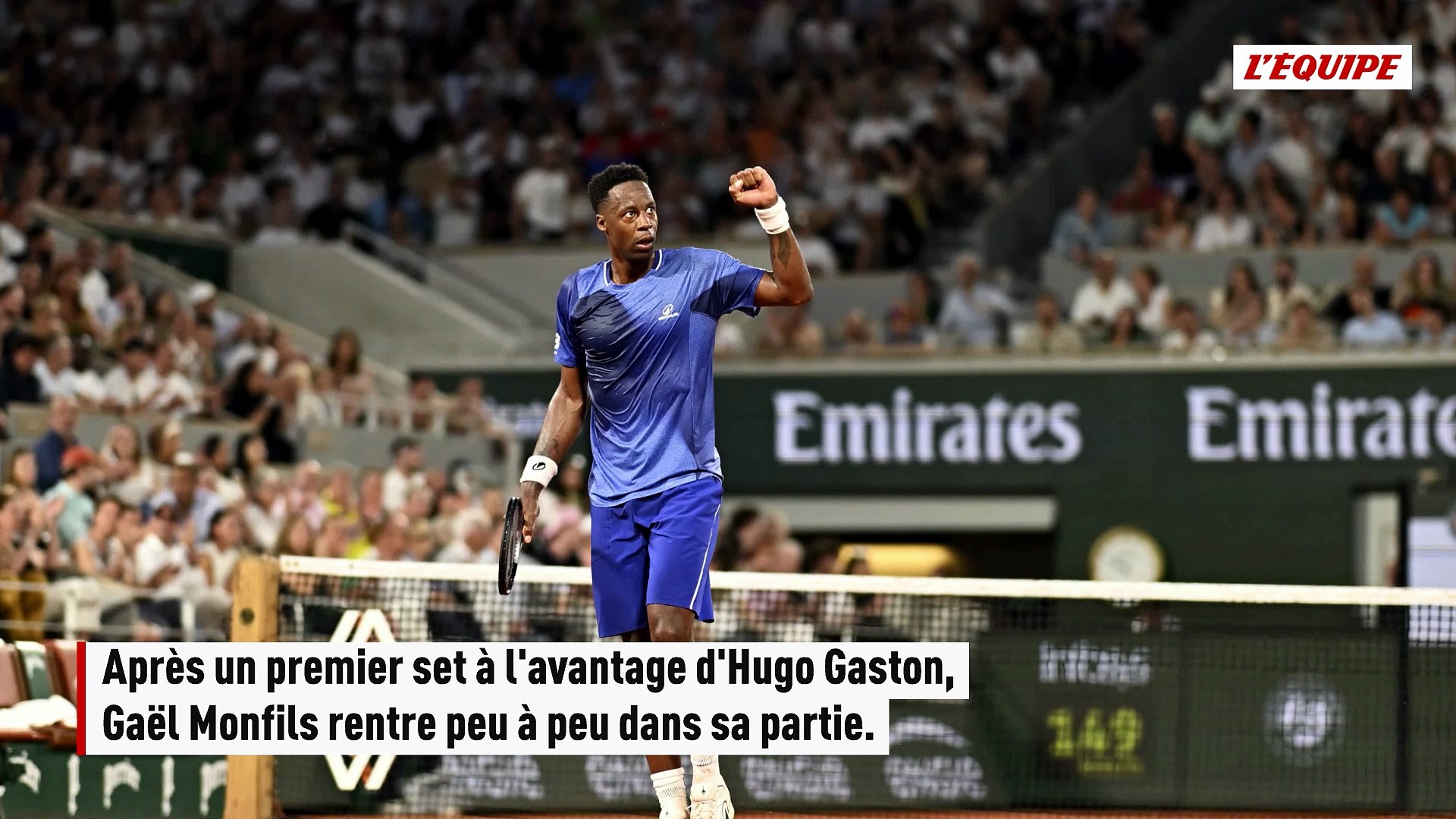 Hugo Gaston et Gaël Monfils régalent le court Philippe-Chatrier en ...