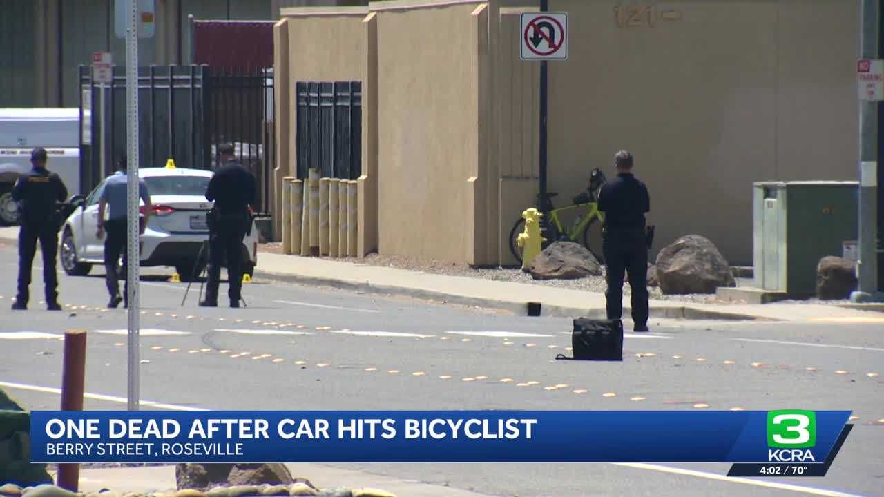Roseville police investigate deadly crash involving car, bicyclist