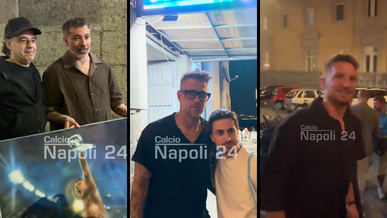 Cena Napoli Legends: Lavezzi, Denis e Mertens tornano a casa. Regalo ...