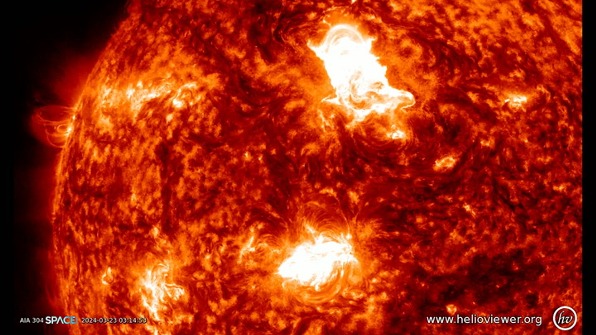Sunspot pair: Erupted with 'sympathetic solar flares'