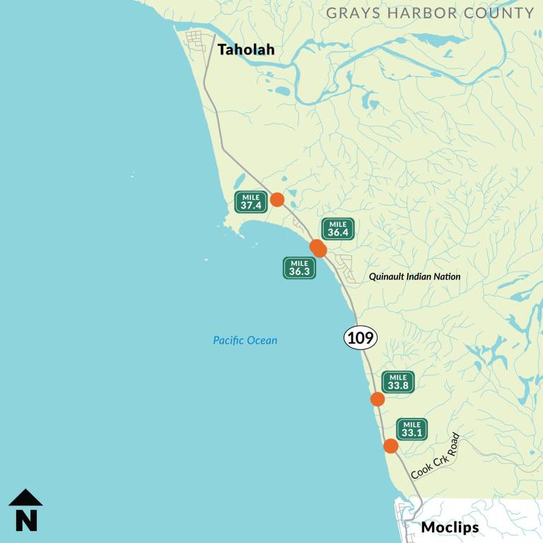 Fish passage work means short-term closures for SR 109