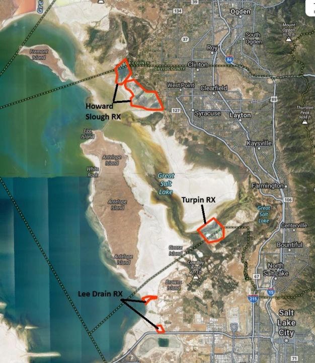 Utah FFSL conducting 1,500-acre prescribed burn near Farmington Bay