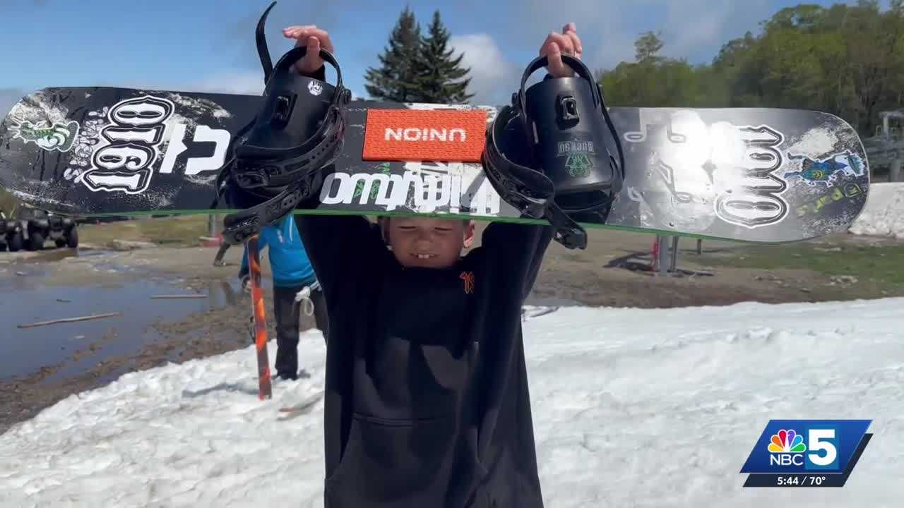 Local eight-year-old completes sixth year snowboarding 100+ days