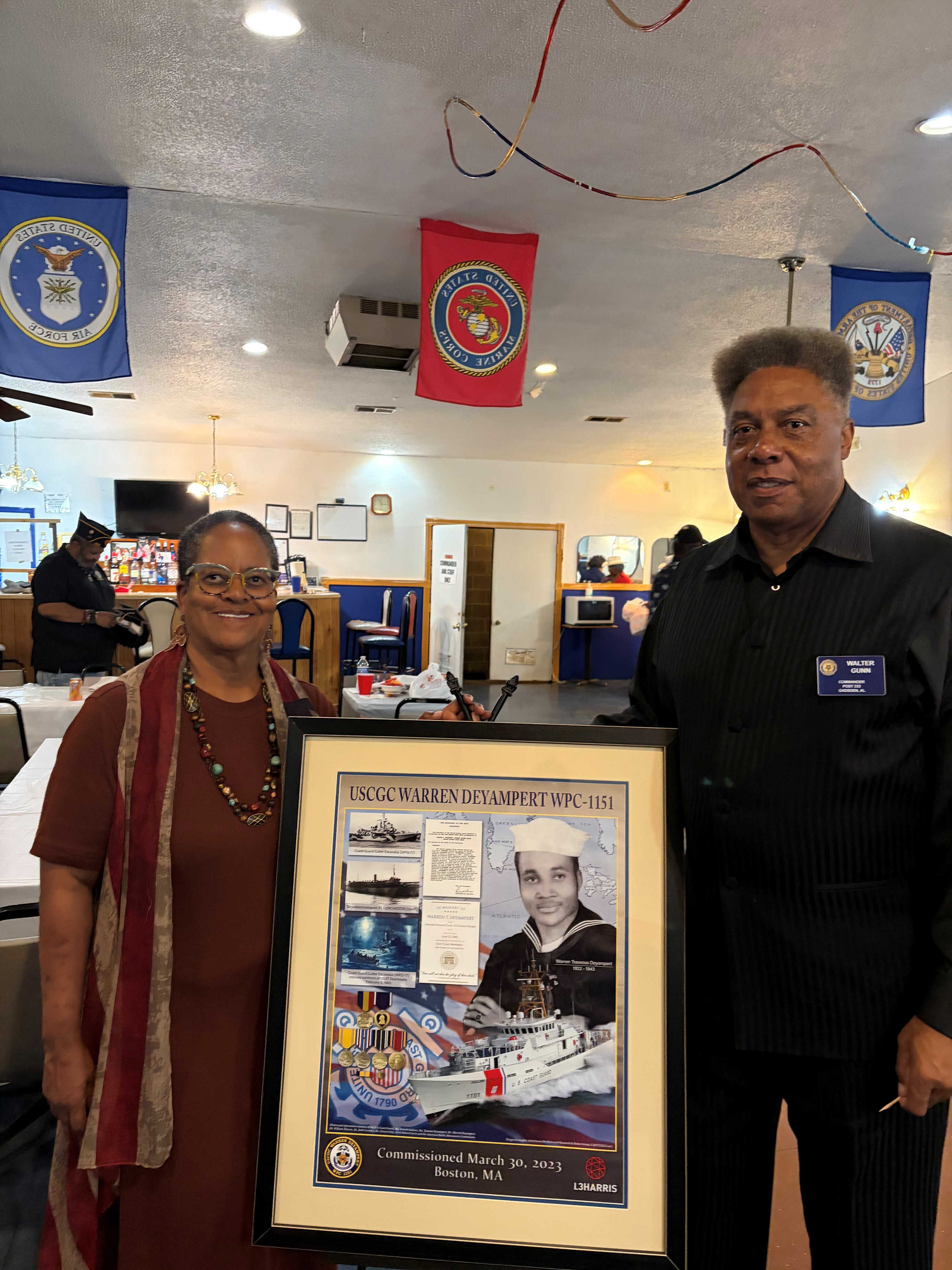 Coast Guard hero Warren Deyampert honored in Gadsden on Memorial Day