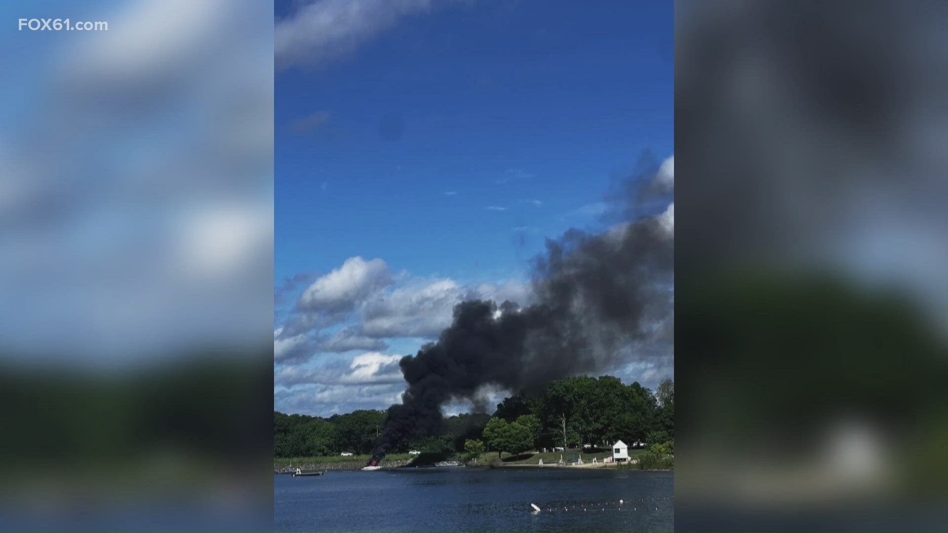 1 injured from burns after boat explosion in Danbury lake