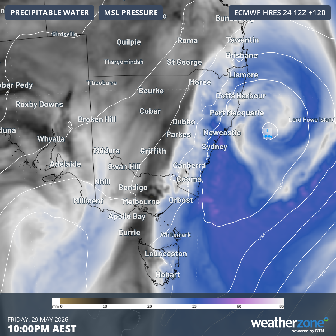 Unusually persistent low pressure over southeastern mainland