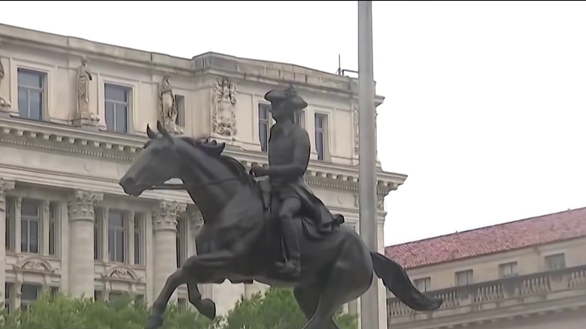 13 new statues line Freedom Plaza, including founder who enslaved hundreds