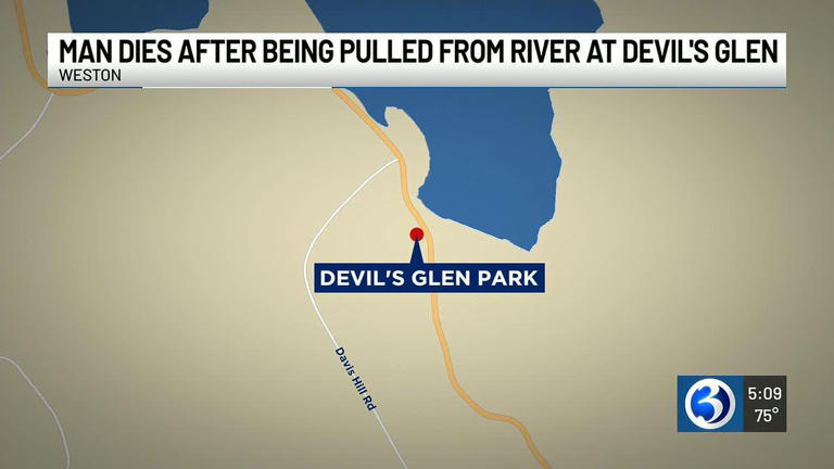 Fisherman dies after falling into river in Weston