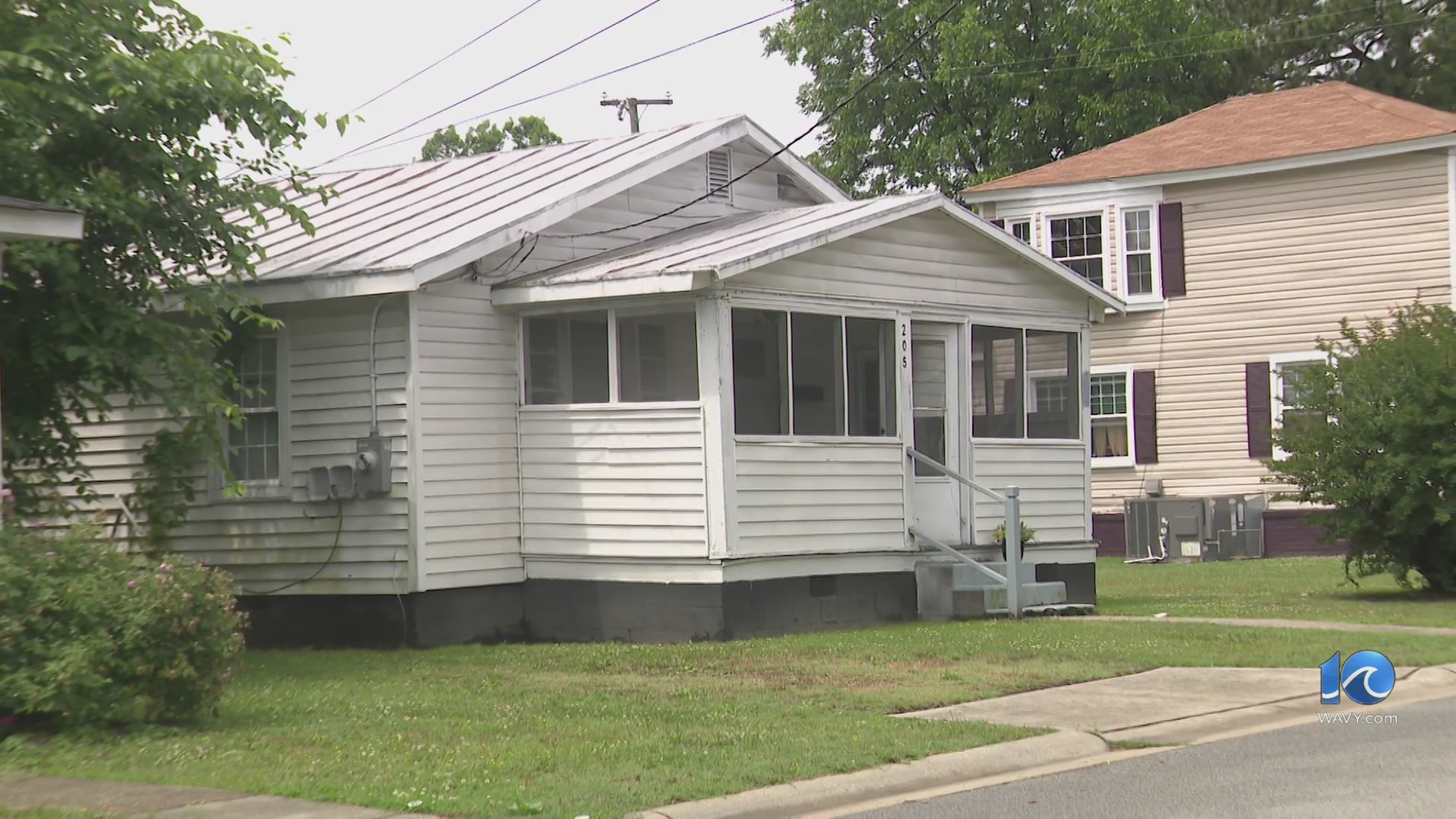 Suffolk police are investigating a shooting on Woodrow Avenue