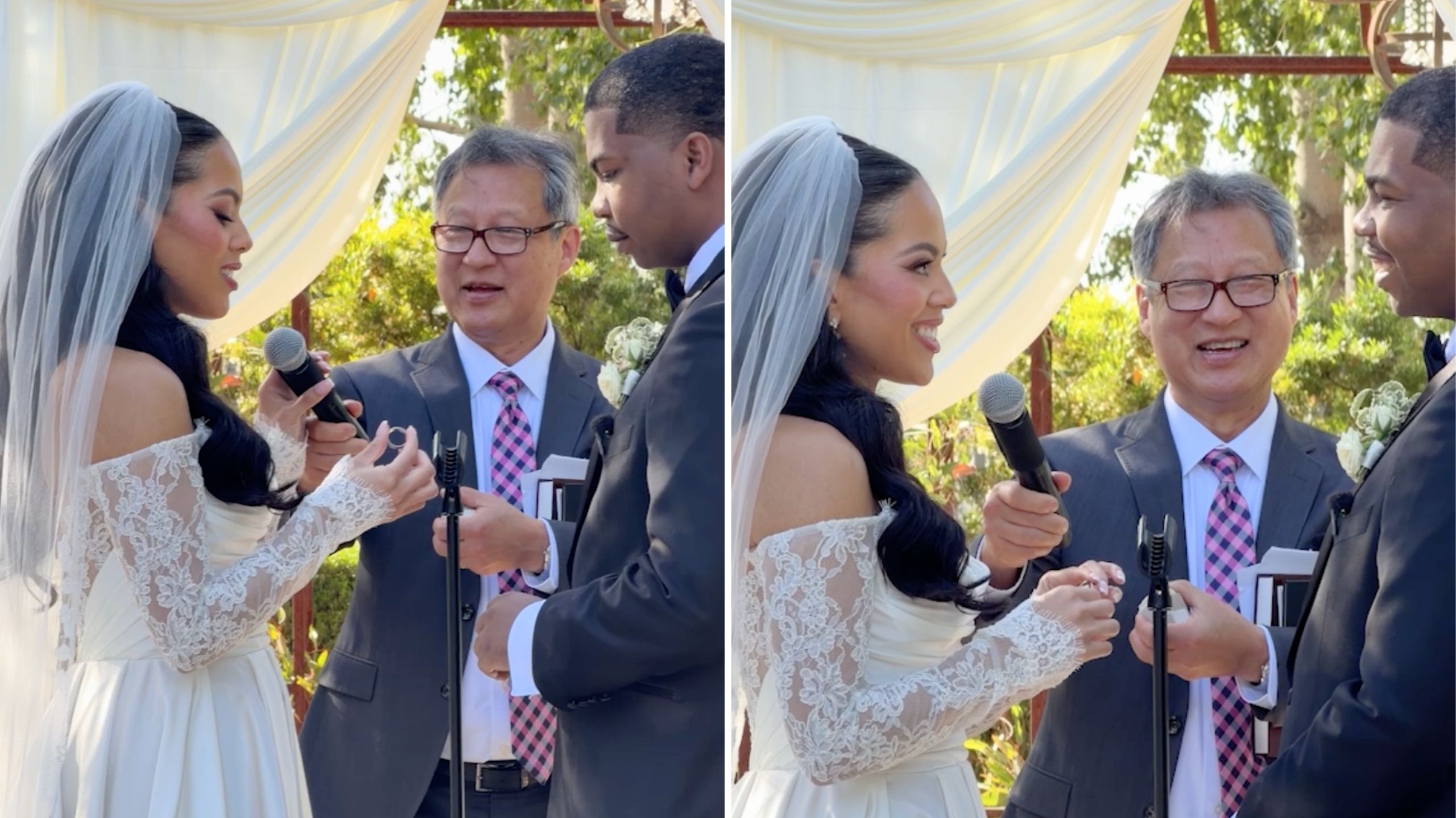 Bride surprises pilot groom with wedding ring made from plane metal ...