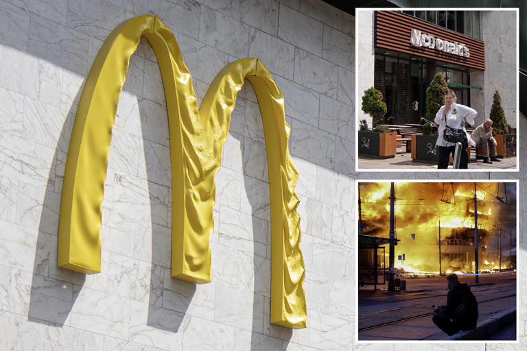 Latest Russian attack melts golden arches on Ukraine’s first McDonald’s