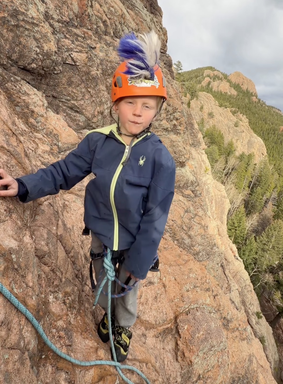 Incredible 7-year-old called 'Danger' becomes youngest to scale ...