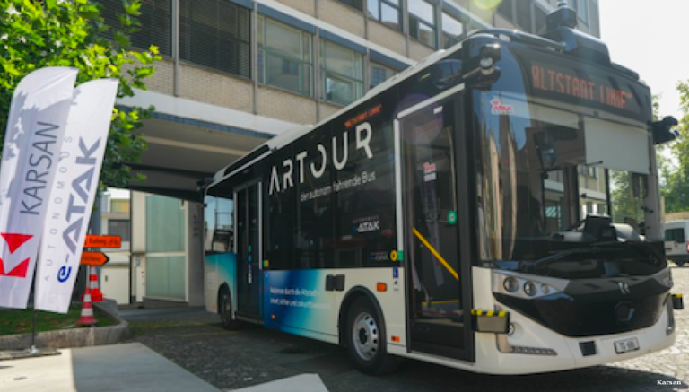 Self-driving Turkish bus hit from behind one hour after its public ...
