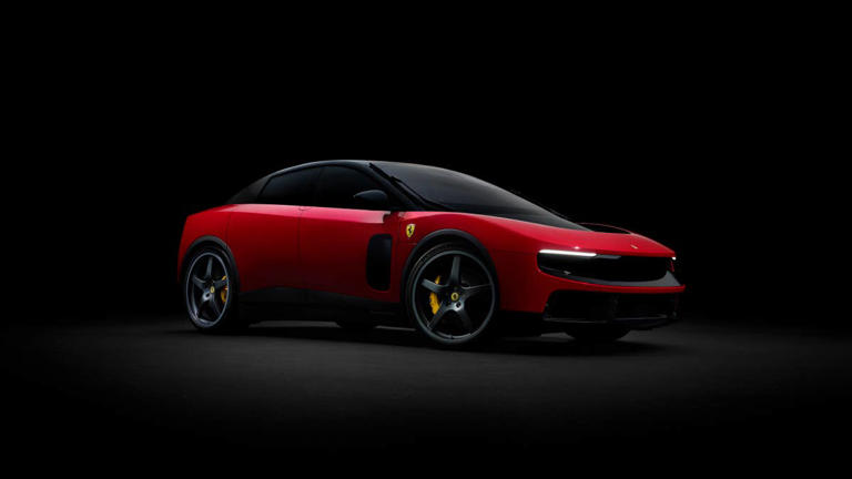 Ferrari's first EV debuts with 1,035 HP, five seats, and styling that ...