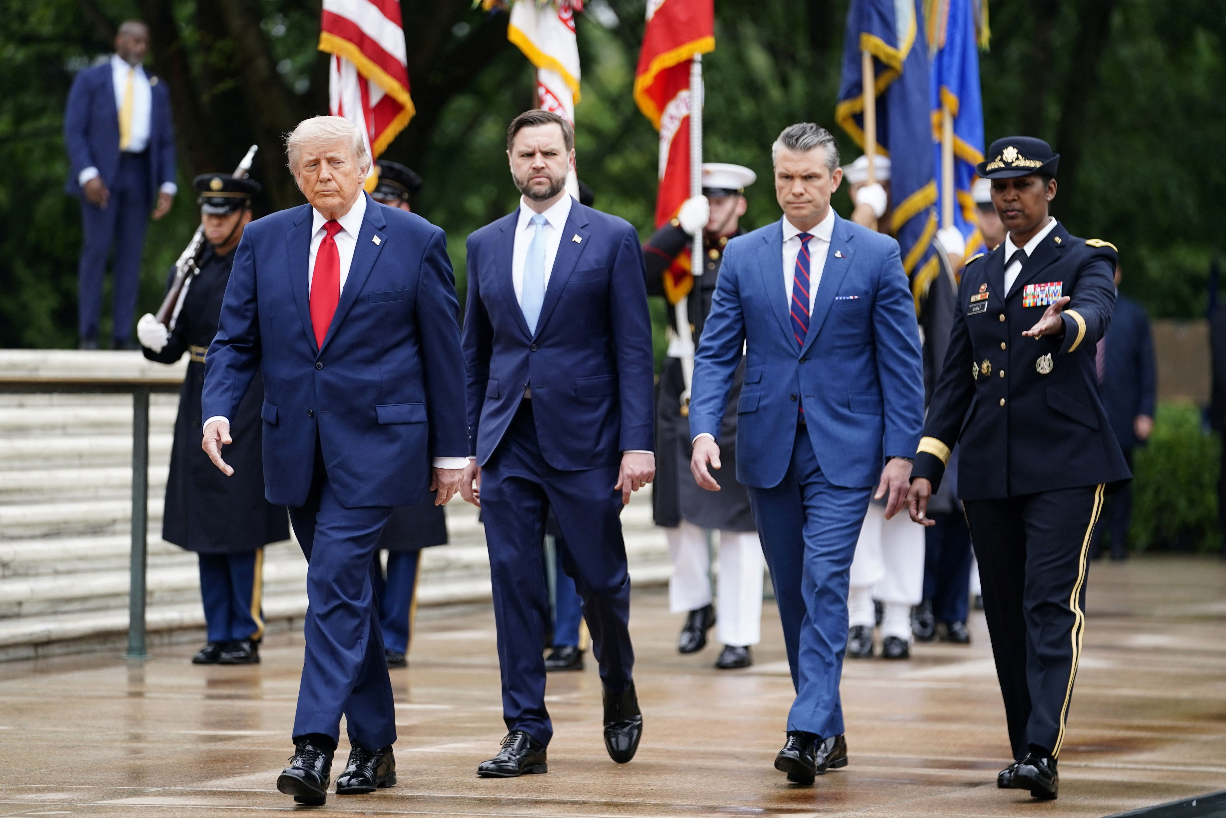 Draft dodger Trump tries to make Memorial Day all about him