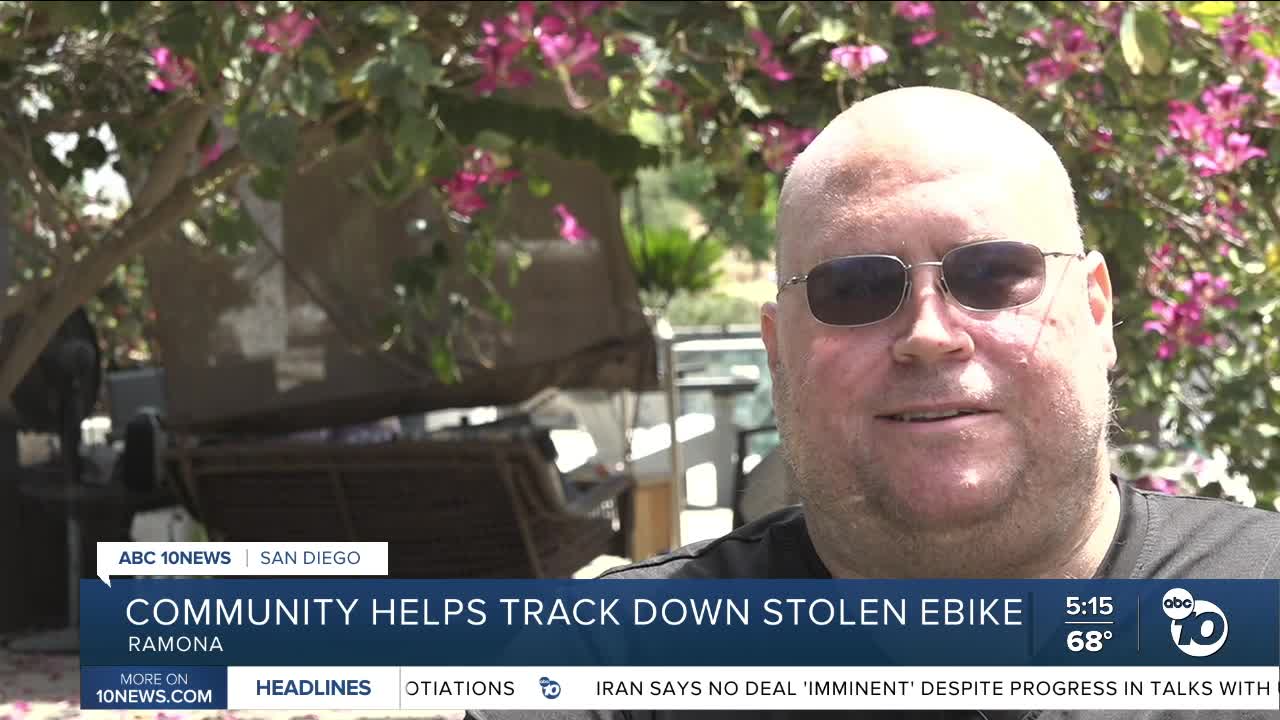 Ramona community rallies to replace, recover autistic man's stolen e-bike