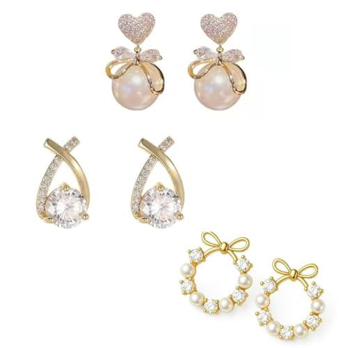 Korean earrings for women with cute designs and trendy everyday style