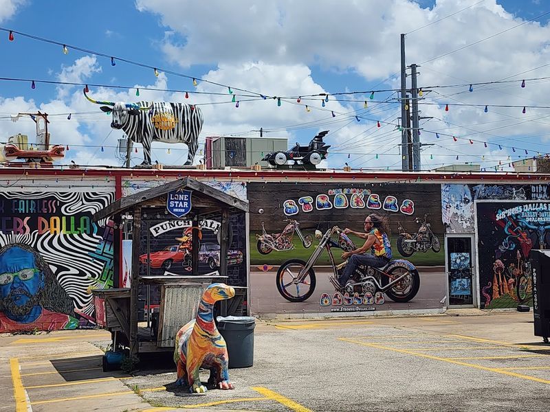 This iconic Texas biker bar is known for a wild roadside vibe and a ...