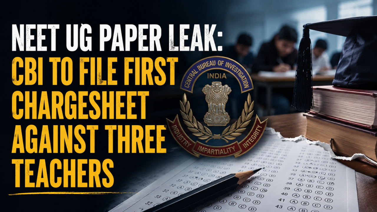 NEET UG 2026 paper leak: CBI to file first chargesheet against three ...
