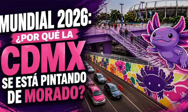 ¿Por qué la CDMX se está pintando de morado rumbo al Mundial?