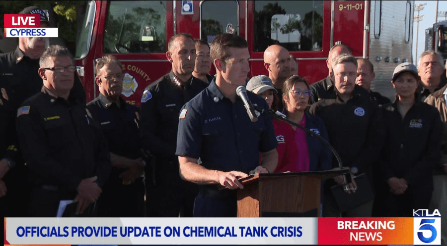 Garden Grove evacuation area significantly reduced, thousands still ...