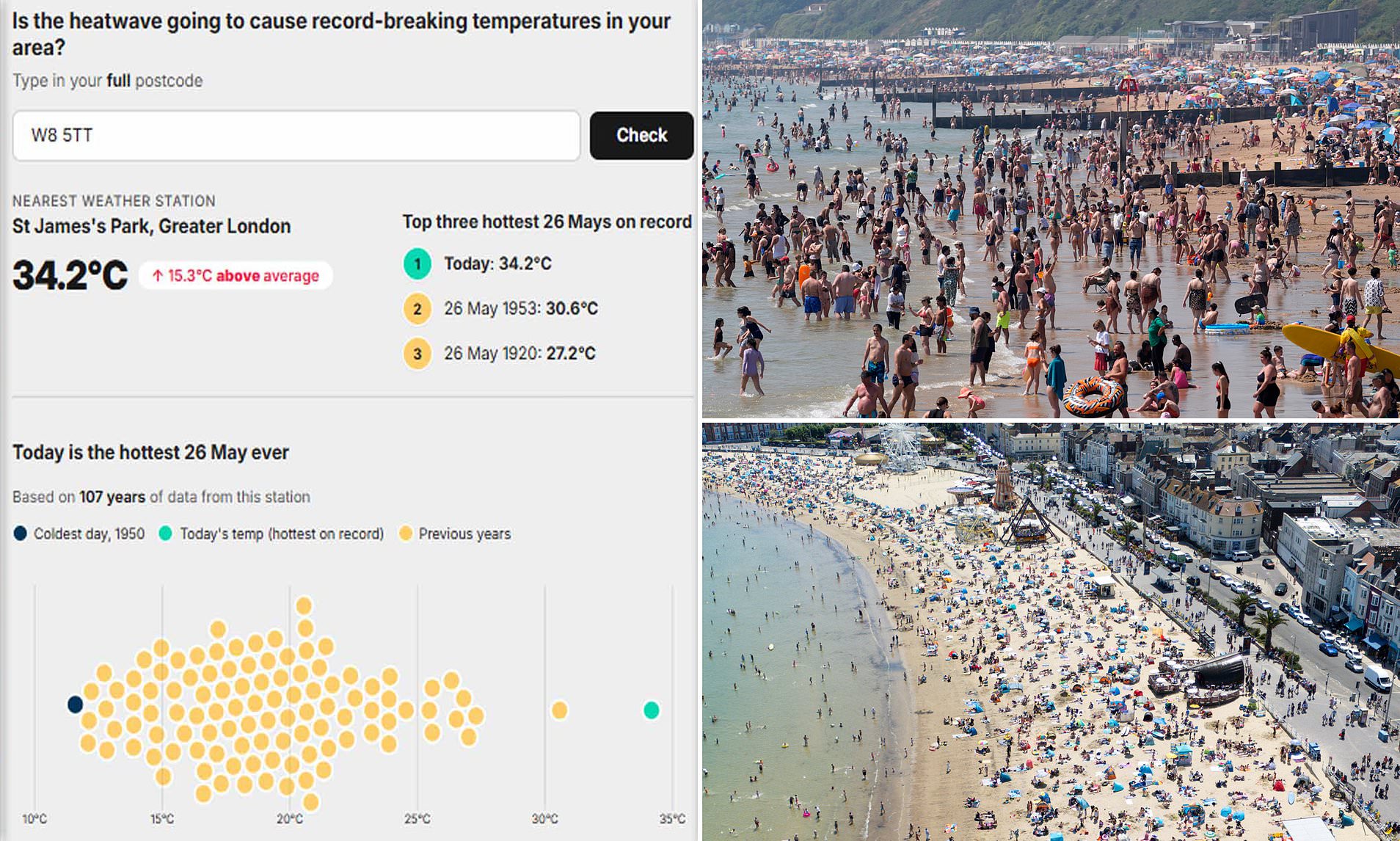 Find out if temperatures will break records near you today with our ...