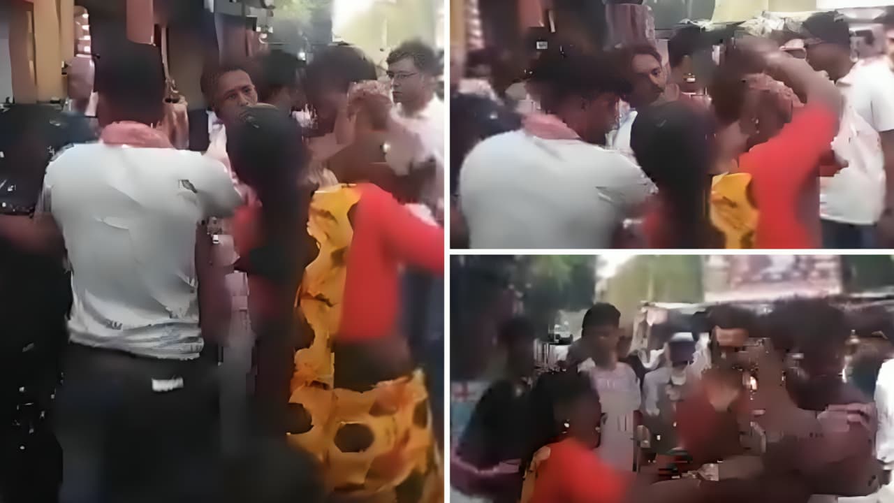 Viral video: UP woman caught fleeing with lover at bus stand, mother-in ...