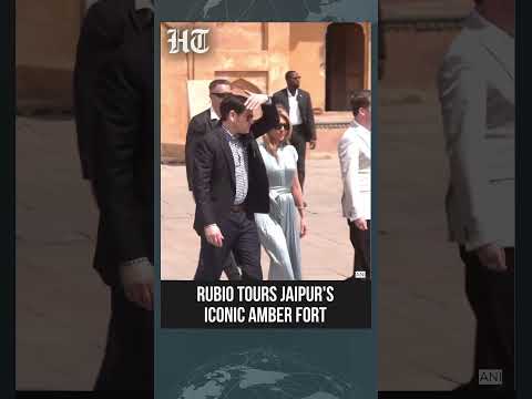 Marco Rubio visits Amer Fort in Jaipur with wife Jeanette, Sergio Gor ...