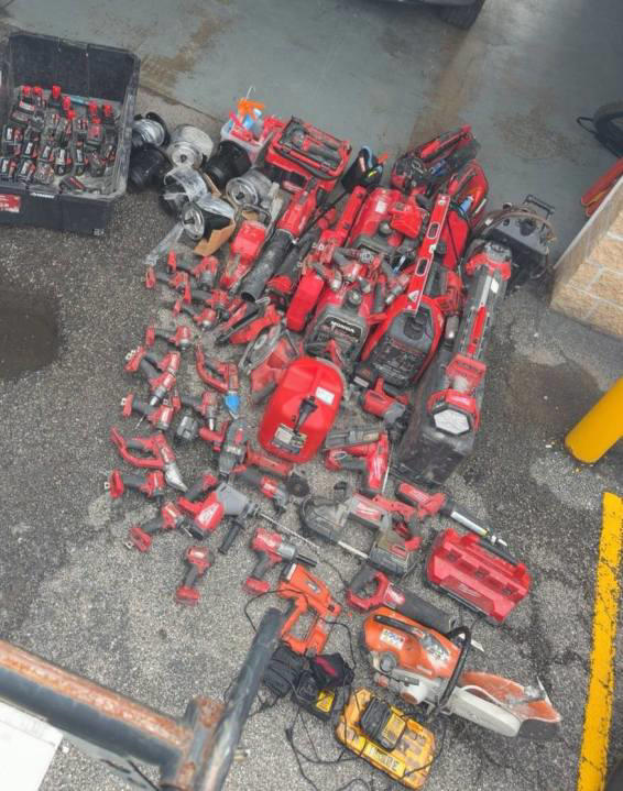 2 arrested after $40,000 worth of tools were stolen from construction crew