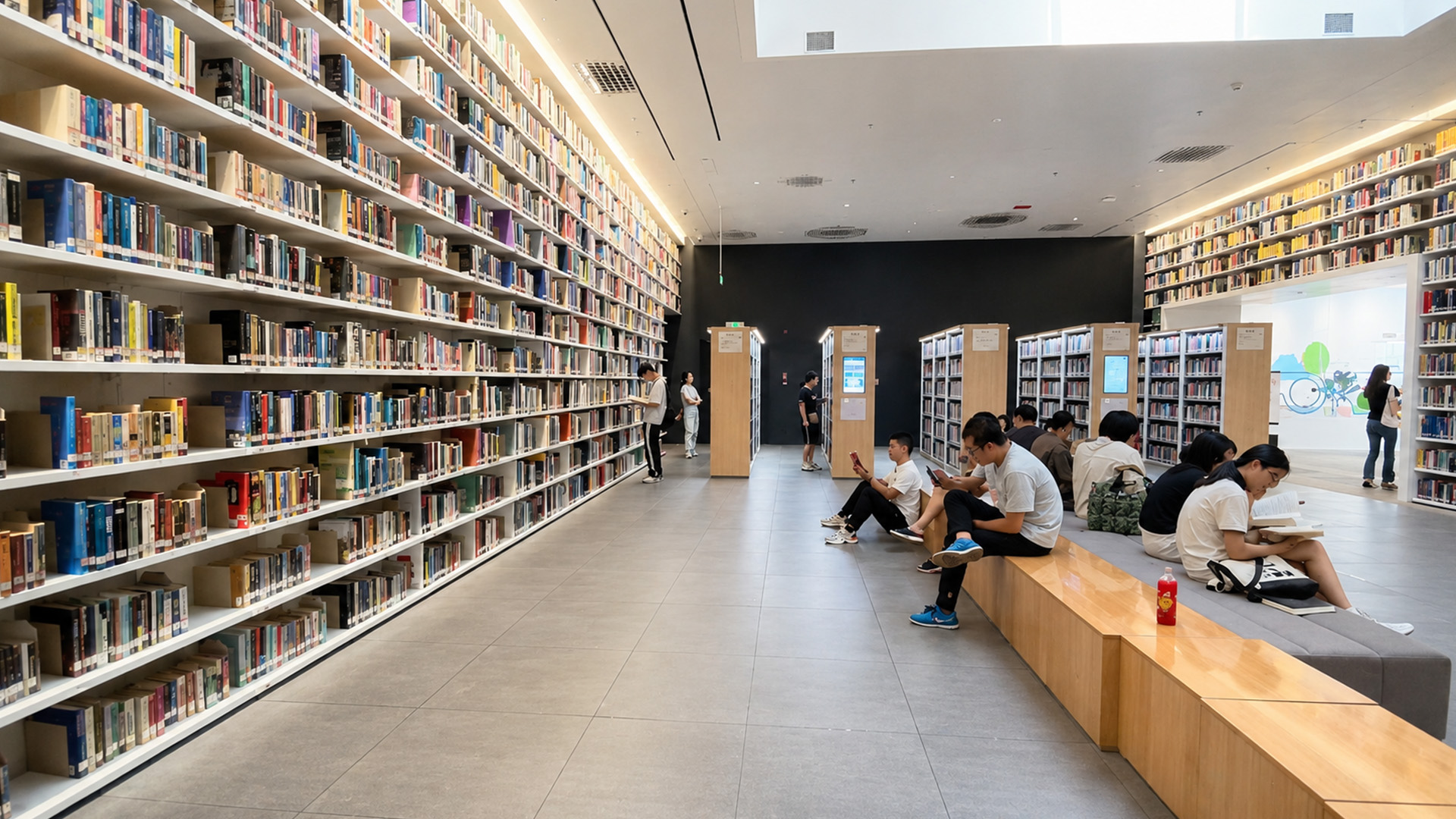 Moderne kinesiske biblioteker skaper komfortable rom for lesing og studier