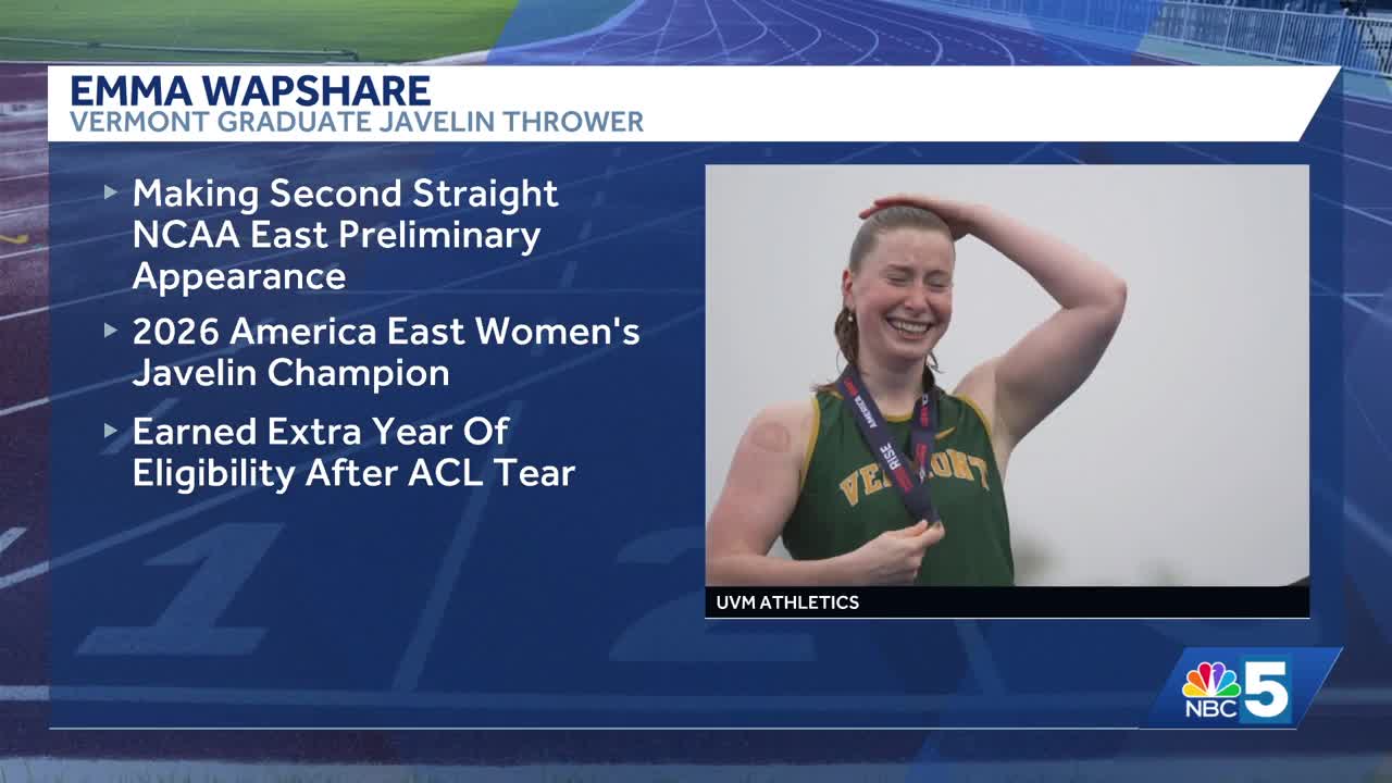 UVM women's javelin thrower Emma Wapshare to compete in second straight ...