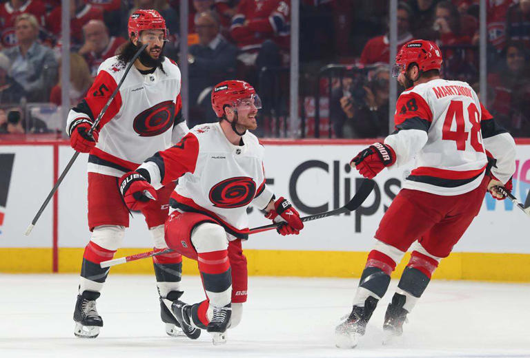 Carolina Hurricanes' overtime magic continues in clutch Game 3 win over ...
