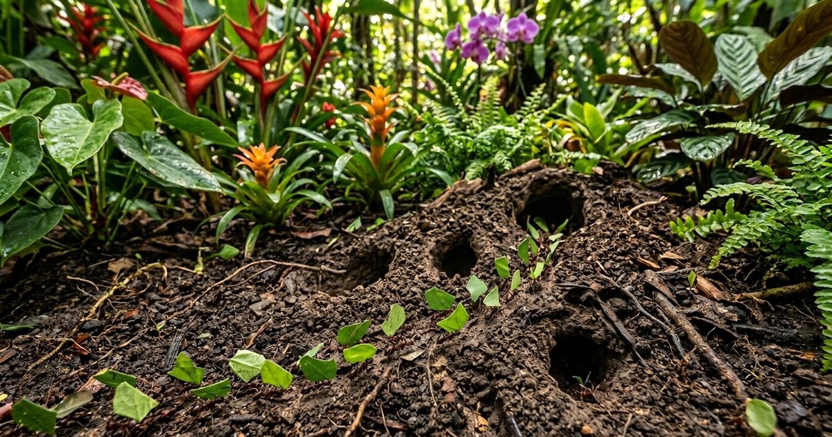 Se você topar com uma formiga-saúva carregando folhas no seu jardim ...