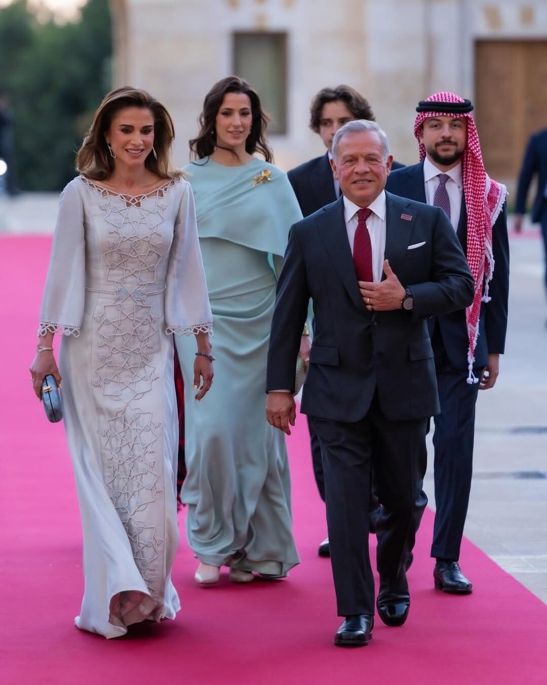 King Abdullah and Queen Rania joined by family for Jordan's 80th ...