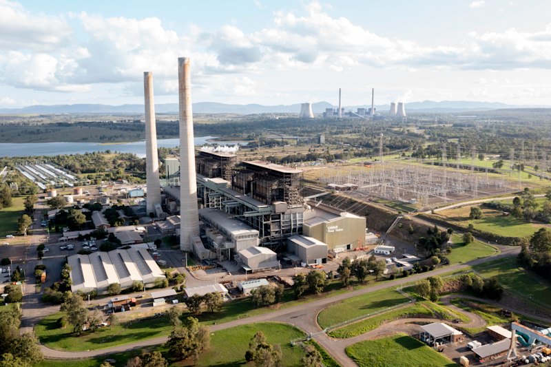 Liddell power station chimneys come crashing down in controlled explosion