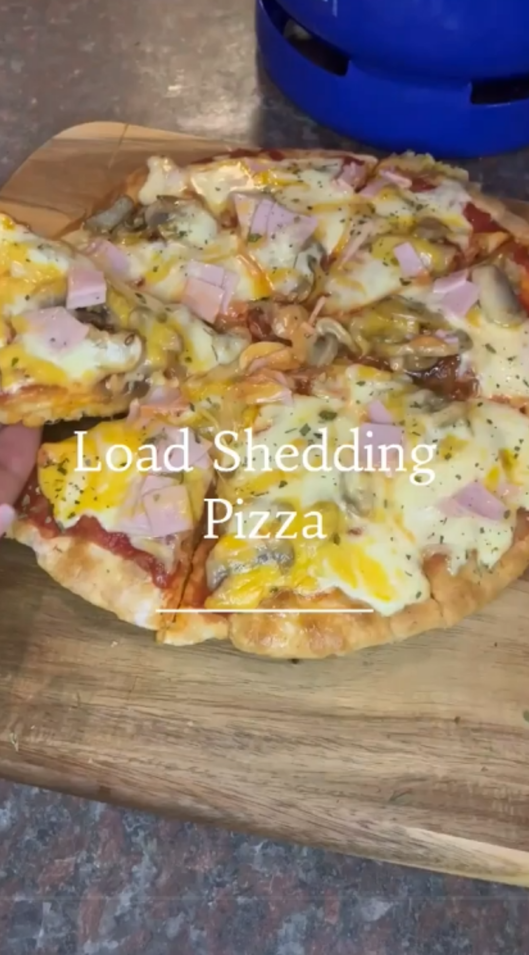 Quick and tasty gas stove pizza without an oven