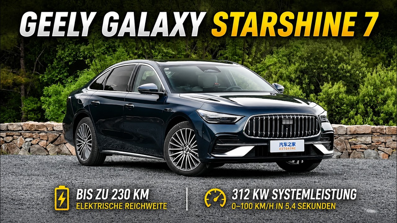 2027 Geely Galaxy Starshine 7 startet mit 312 kW und AWD in China