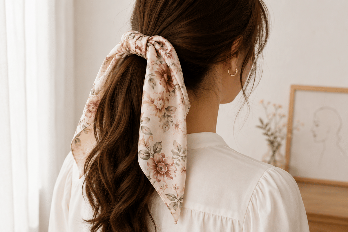 Ide DIY scarf lama jadi tampak baru dan lebih fashionable