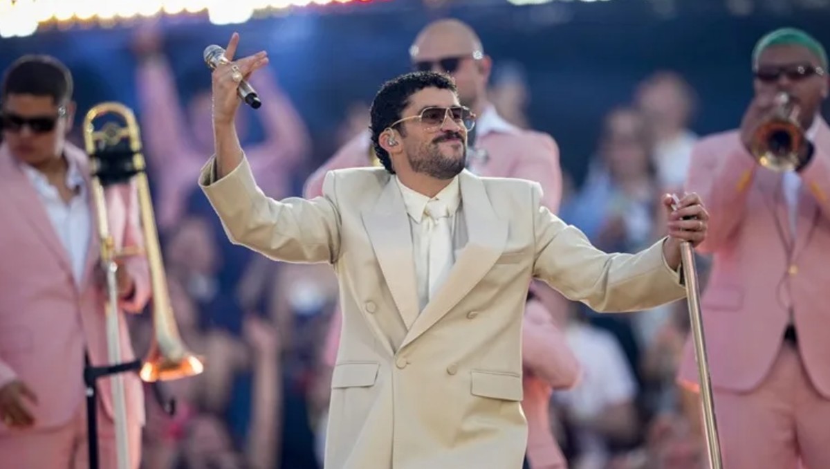 Así arrancó la gira europea de Bad Bunny con Lamine Yamal, Lewandowski ...