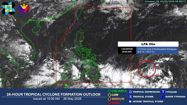 LPA with 'high' chance of becoming tropical depression may enter PAR ...
