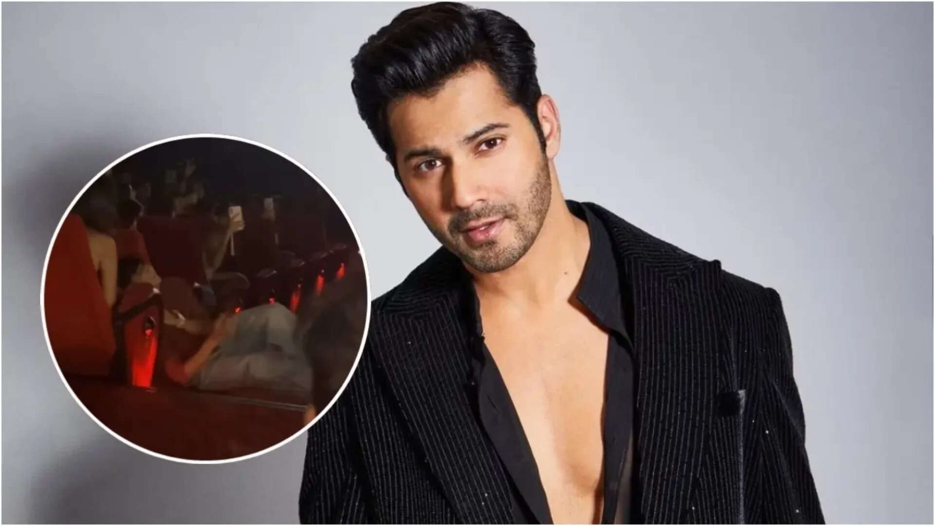Varun Dhawan reacts as fan's filmy moment during 'Main Tera Hero' re ...