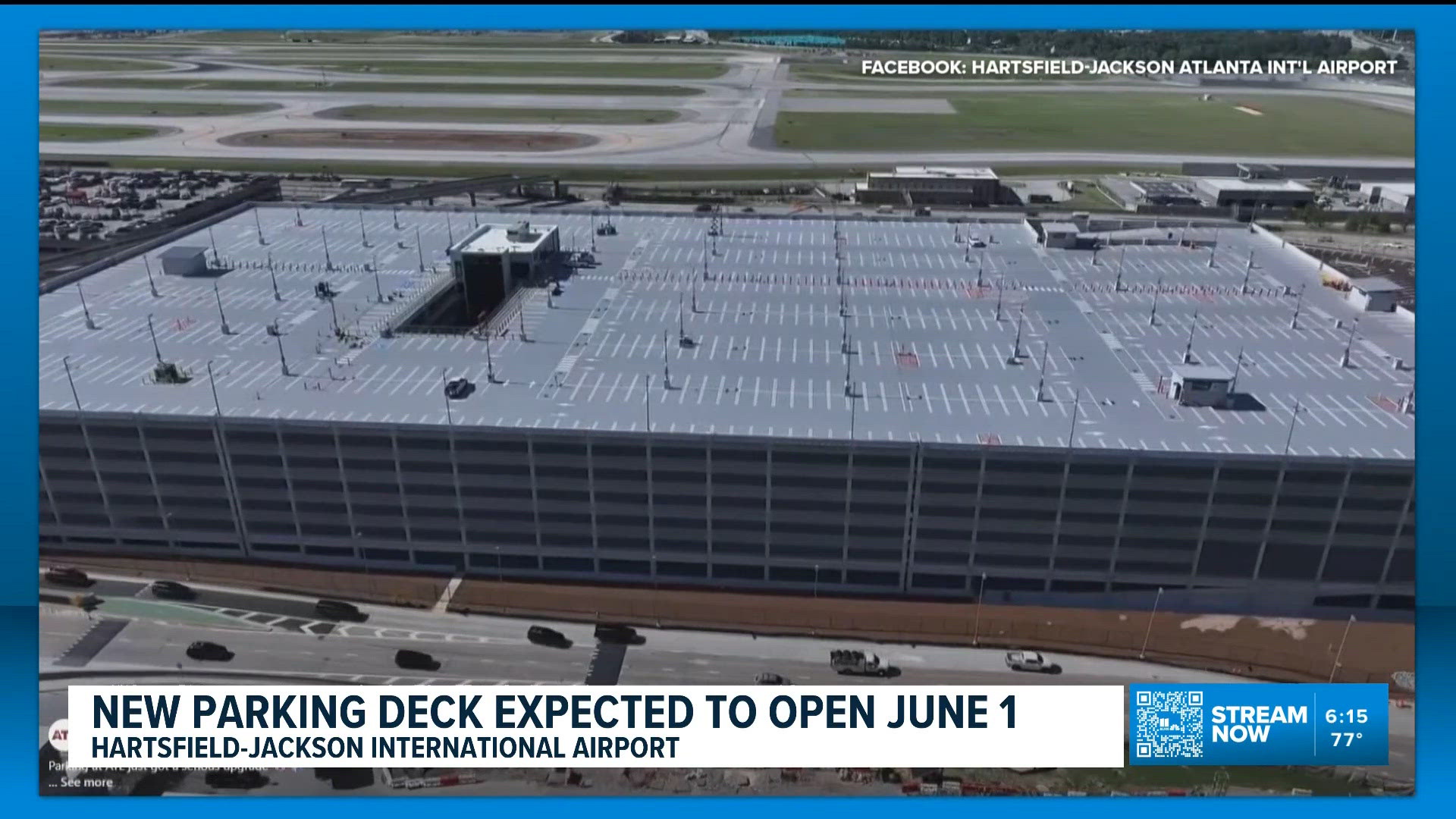 Atlanta airport set to open massive new parking deck next to terminal ...