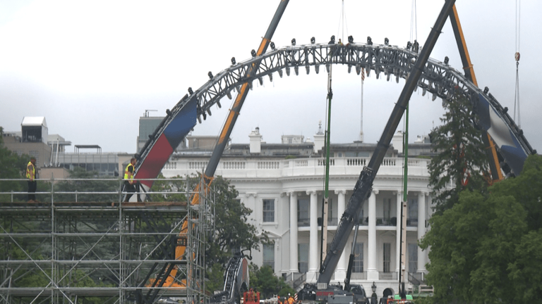 Massive UFC construction project rises outside White House ahead of ...