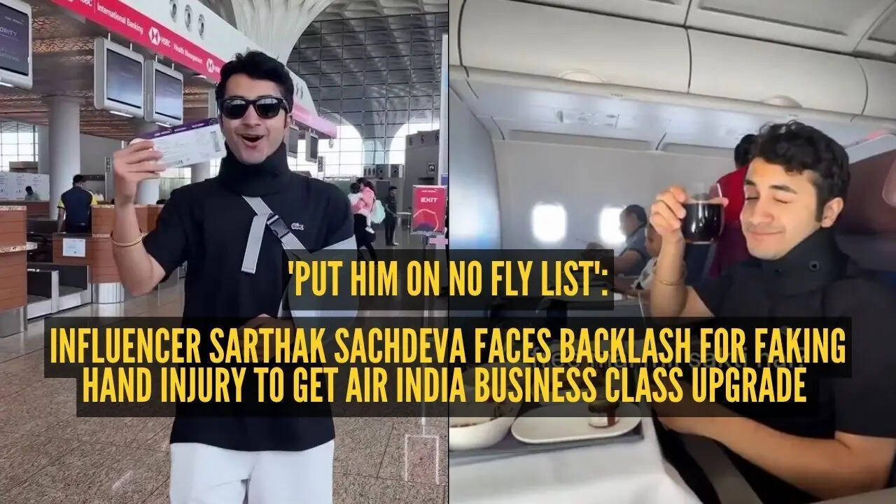 'Put him on no-fly list': Influencer Sarthak Sachdeva faces backlash ...