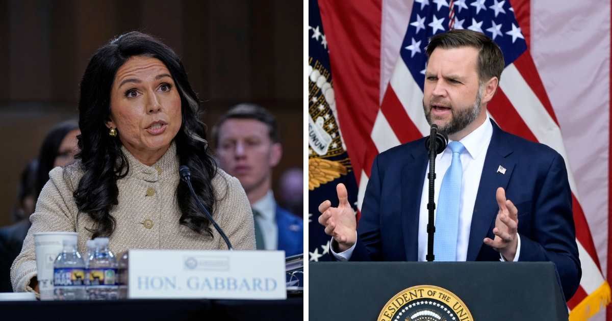 JD Vance more isolated than ever in Trump’s cabinet after Tulsi Gabbard ...
