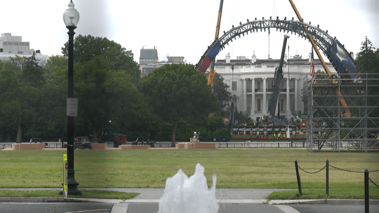 Massive UFC construction project rises outside White House ahead of ...