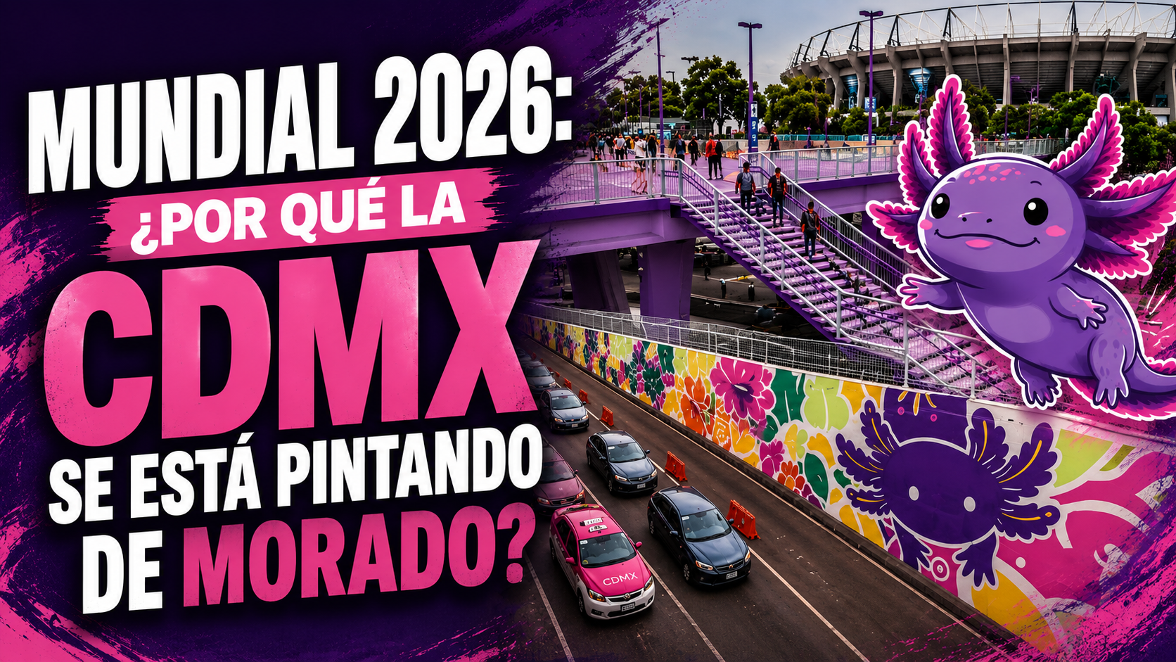 ¿Por qué la CDMX se está pintando de morado rumbo al Mundial?