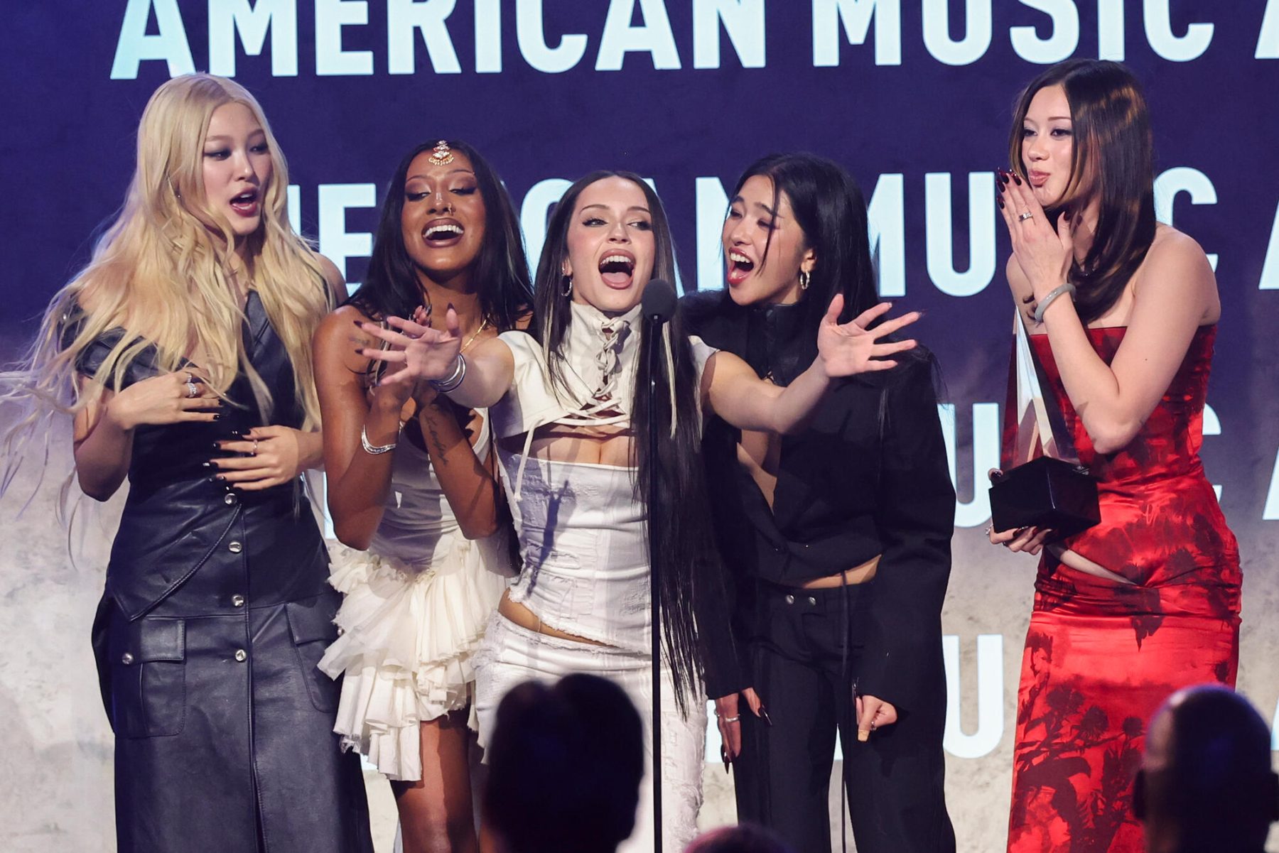 KATSEYE gives BTS shout-out in new artist of the year speech at AMAs