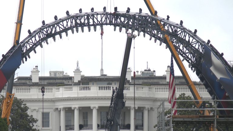 Massive UFC construction project rises outside White House ahead of ...