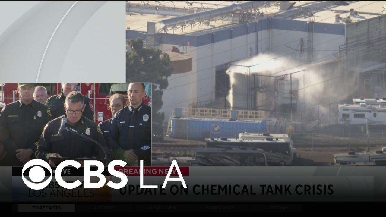 OCFA interim fire chief TJ McGovern provides update on chemical tank